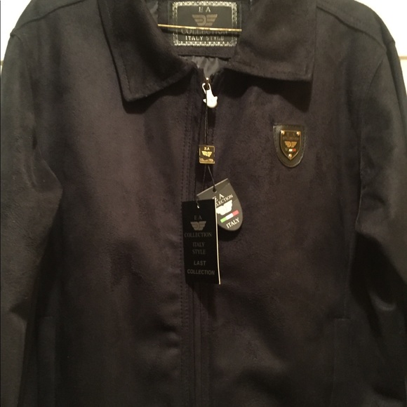 EA Collection | Jackets & Coats | Ea Collection Black Suede Jacket ...